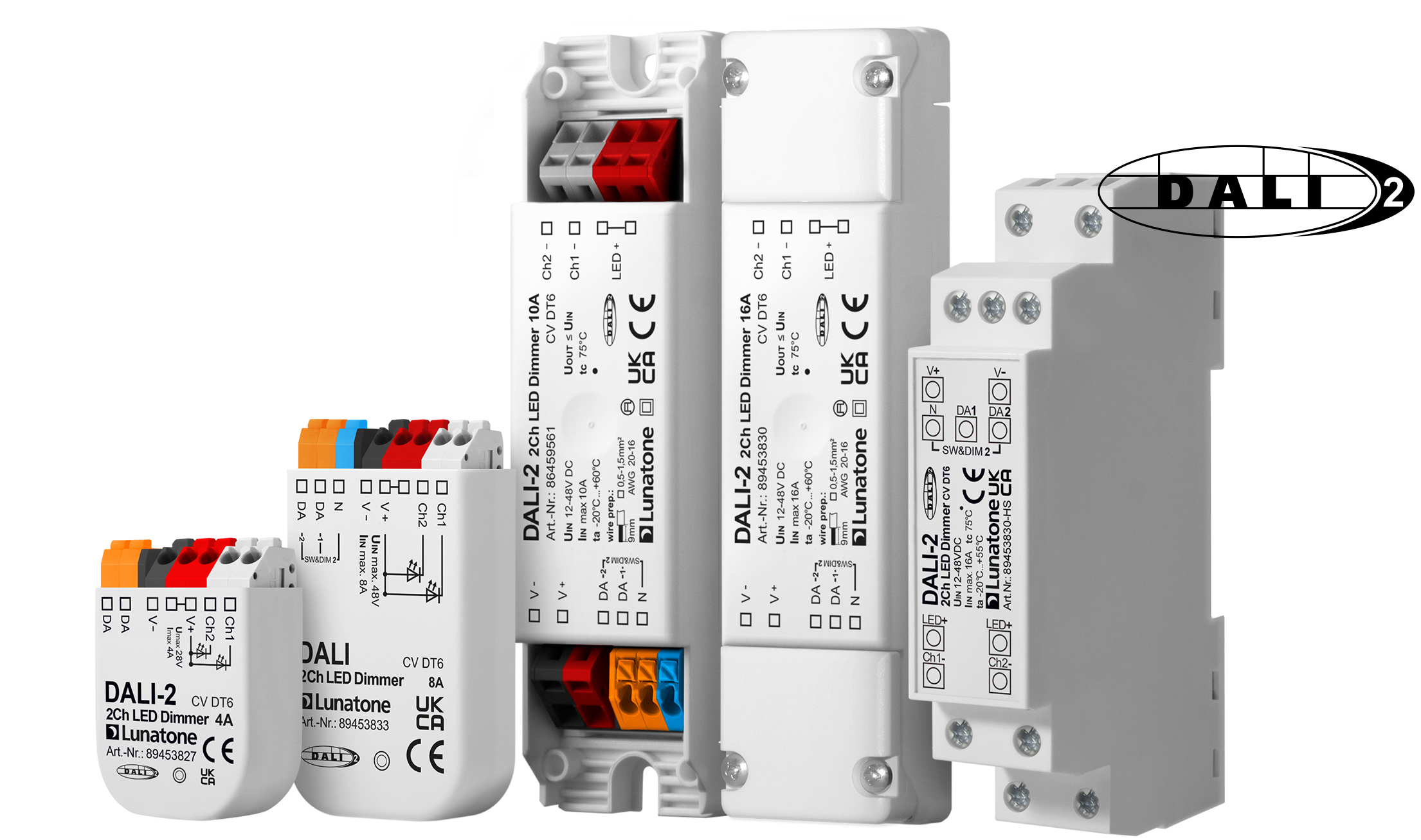 DALI-2 2Ch LED-Dimmer CV - Lunatone