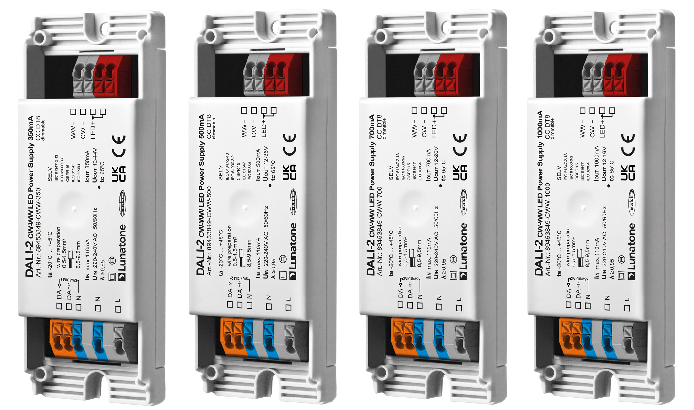 DALI-2 CW-WW LED Power Supply CC - Lunatone